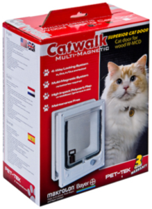 Catwalk Wood Fitting Cat Door Tunnel Multi Magnetic White – Kiwi Petz
