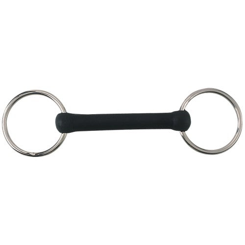 STC Loose Ring Snaffle Bit With Flexible Rubber Mullen Mouth – Kiwi Petz